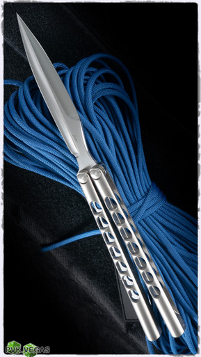 Fiore Pinless Balisong Mirror Finish Blade Satin Finish Handle - PVK