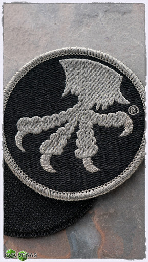 Microtech Morale Patch Black and Gray - PVK