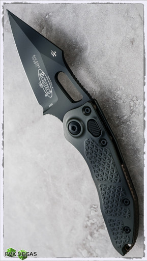 Microtech Auto Stitch Green Camo M390 Blade - PVK