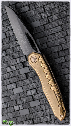 Microtech Sigil MK6 Brass Handle DLC Blade - PVK