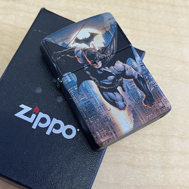 PVK Custom Zippo Lighter w/ Batman Black Finish - PVK