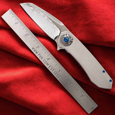 Skiff Made Blades Drifter, "Thor" Polished Damacore, Milled Titanium ...