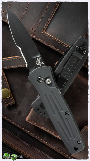 Benchmade 3551SBK Mini Stimulus Serrated Black Blade - PVK