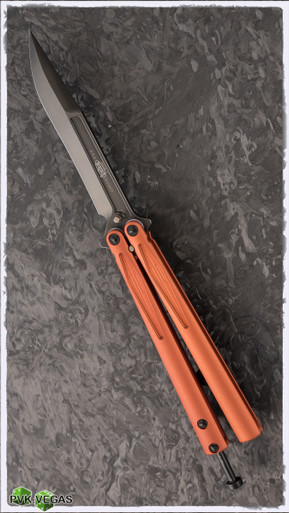 Microtech Tachyon III Balisong Knife 173-1OR DLC Blade and Hardware ...