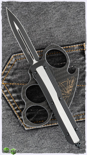 Microtech Element D/A OTF D/E Two-Tone Black Tactical Stainless Steel ...