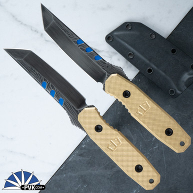 Blackside Customs K1 Kimura Beskar Finish Magnacut, Brass Handle - PVK