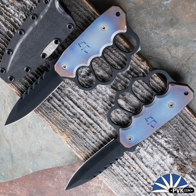Blackside Customs Trench Boss PSB27 Black Blade, Flamed Titanium Scales ...