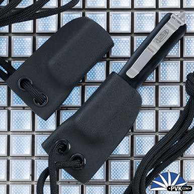 Microtech Kydex UTX70 Contour Body Neck Sheath Black Kydex - PVK