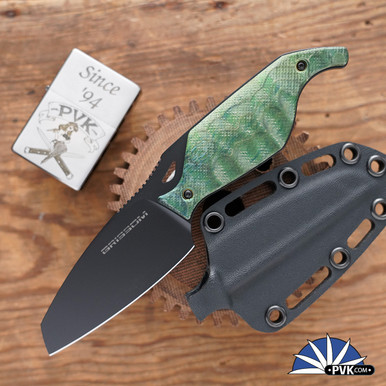 Grissom Knife and Tool, Fixed Riverstone, Black S35VN Blade, OD Green ...