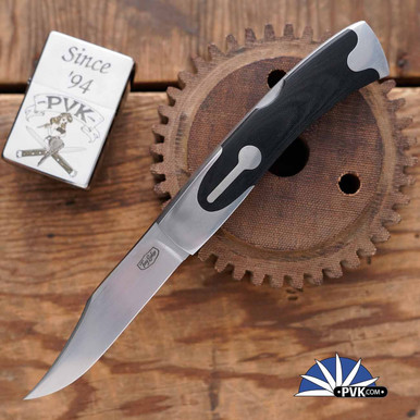 Tony Baker Custom Lock Back Automatic Trapper, CPM154 Steel Clip Point ...