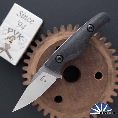 Creely Blades Minnow, Magnacut Clip Point Blade, Black G10, Blue Liners ...