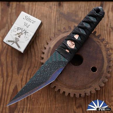 Warren Thomas Custom Kiridashi Fixed Blade, 6al4V Titanium/Carbon Fiber ...
