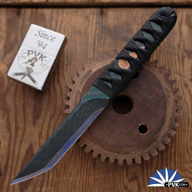 Warren Thomas Custom Fixed Blade Tanto, 6al4V Titanium/Carbon Fiber ...