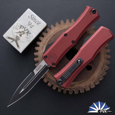 Microtech Hera II Mini 1701M-1MR Bayonet Black Blade, Merlot Handle - PVK