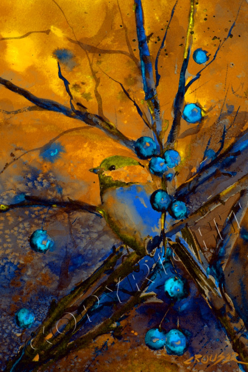 GOLDEN CHICKADEE - The Art of Dean Crouser