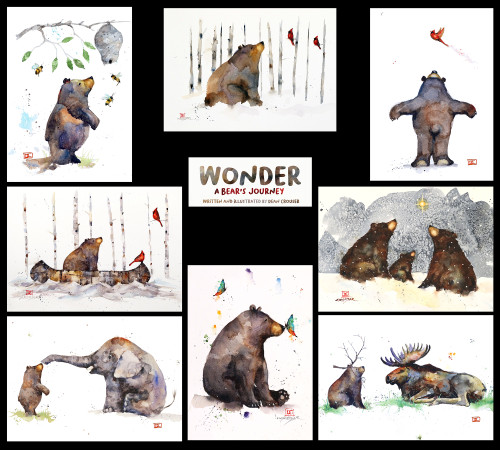 'WONDER: A Bear's Journey', Set of 8 Greeting Cards - The Art of Dean ...
