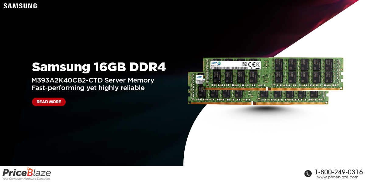 M393A2K40CB2-CTD Samsung 16GB DDR4 Registered ECC Server Memory ...