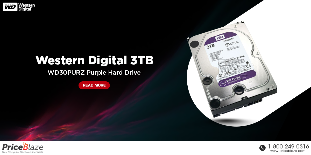WD30PURZ Western Digital 3TB 5400RPM SATA 6.0 Gbps Purple Hard Drive ...
