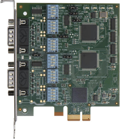 MP2-PCIe-422/485 PCI Express 2xRS-422/485 PCIe Bus DB-9M Card
