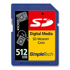 SBC-SD/512 SimpleTech 512MB SD Flash Memory Card