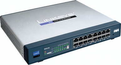 RV016 Linksys VPN Router with 16x 10/100 Switch Dual Internet Ports