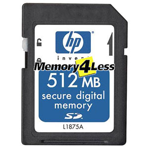 L1875A707 HP 512MB SD Flash Memory Card for Photosmart Digital Camera