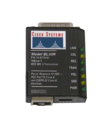 74077901 Cisco 10Base-T RJ-45 Connector AUI Transceiver Module