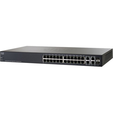 SG300-28PP Cisco 28-port Gigabit PoE+ Managed Switch 28 Network, 2 Exp