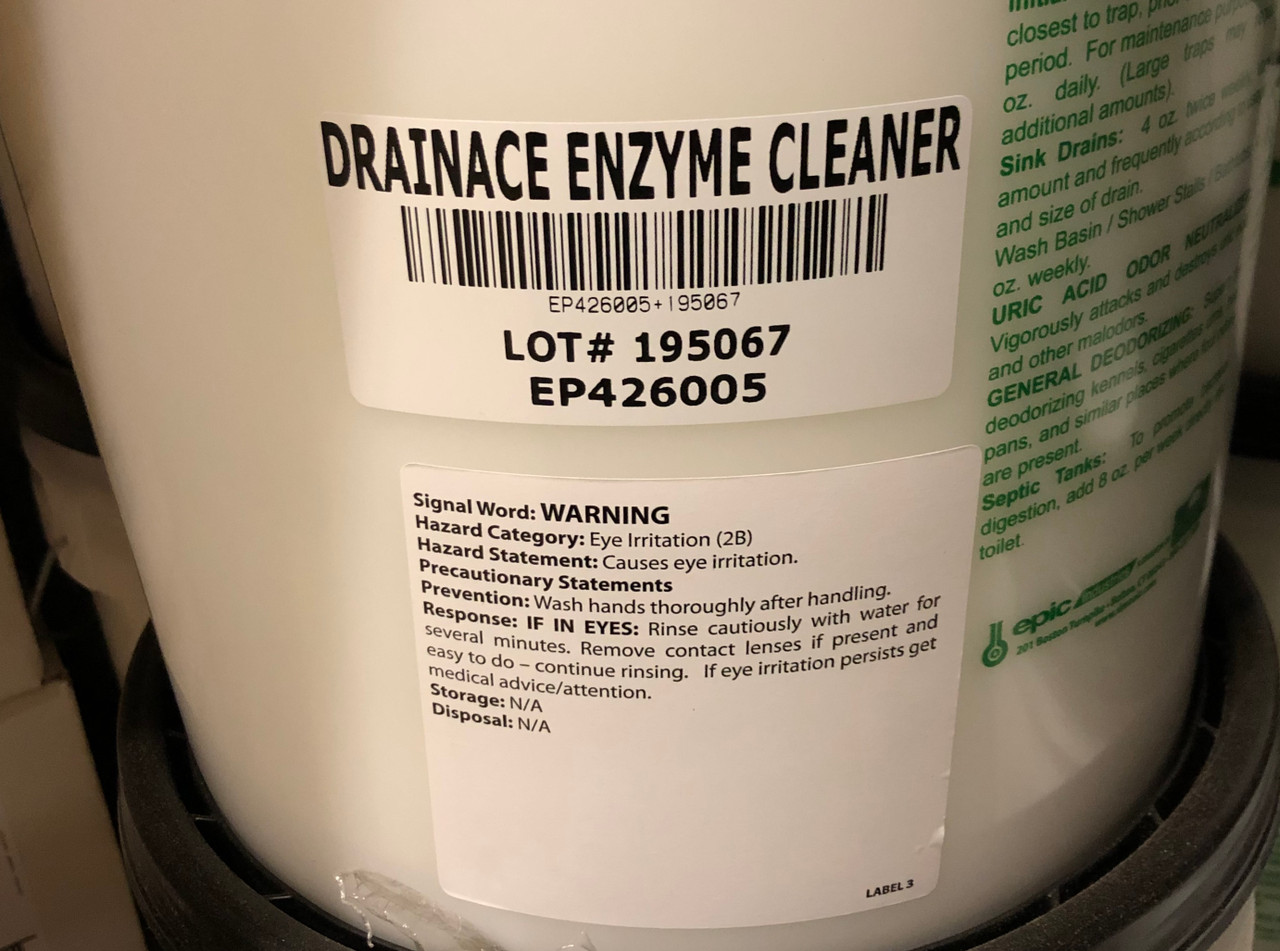DCT BIO DRAIN ENZYME XL (5gal) - Economy Paper and Restaurant Supply, Co