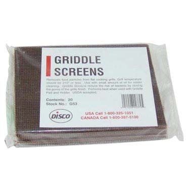 Griddle Screens, 4" x 5-1/2", 8 screens per pack