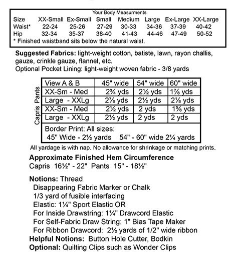 Maui Pants - Great Copy Patterns - The Sewing Place