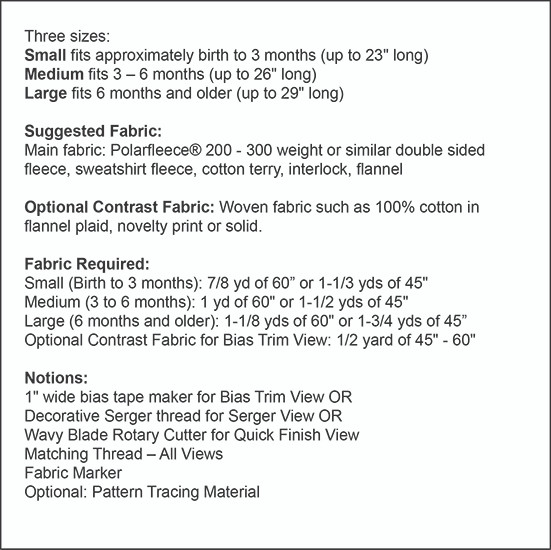 Cuddle Wrap - Great Copy Patterns - The Sewing Place