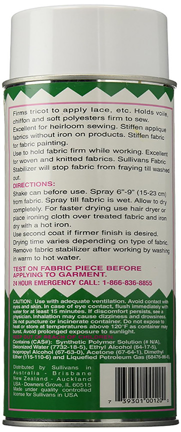 Sullivan's Fabric Stabilizer Spray