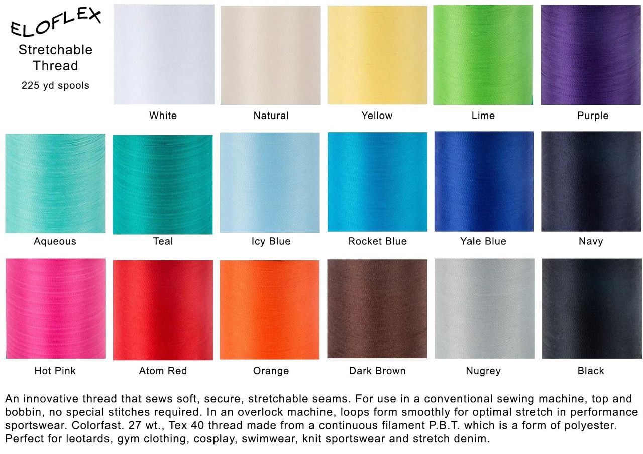 Eloflex Stretchable Thread - The Sewing Place