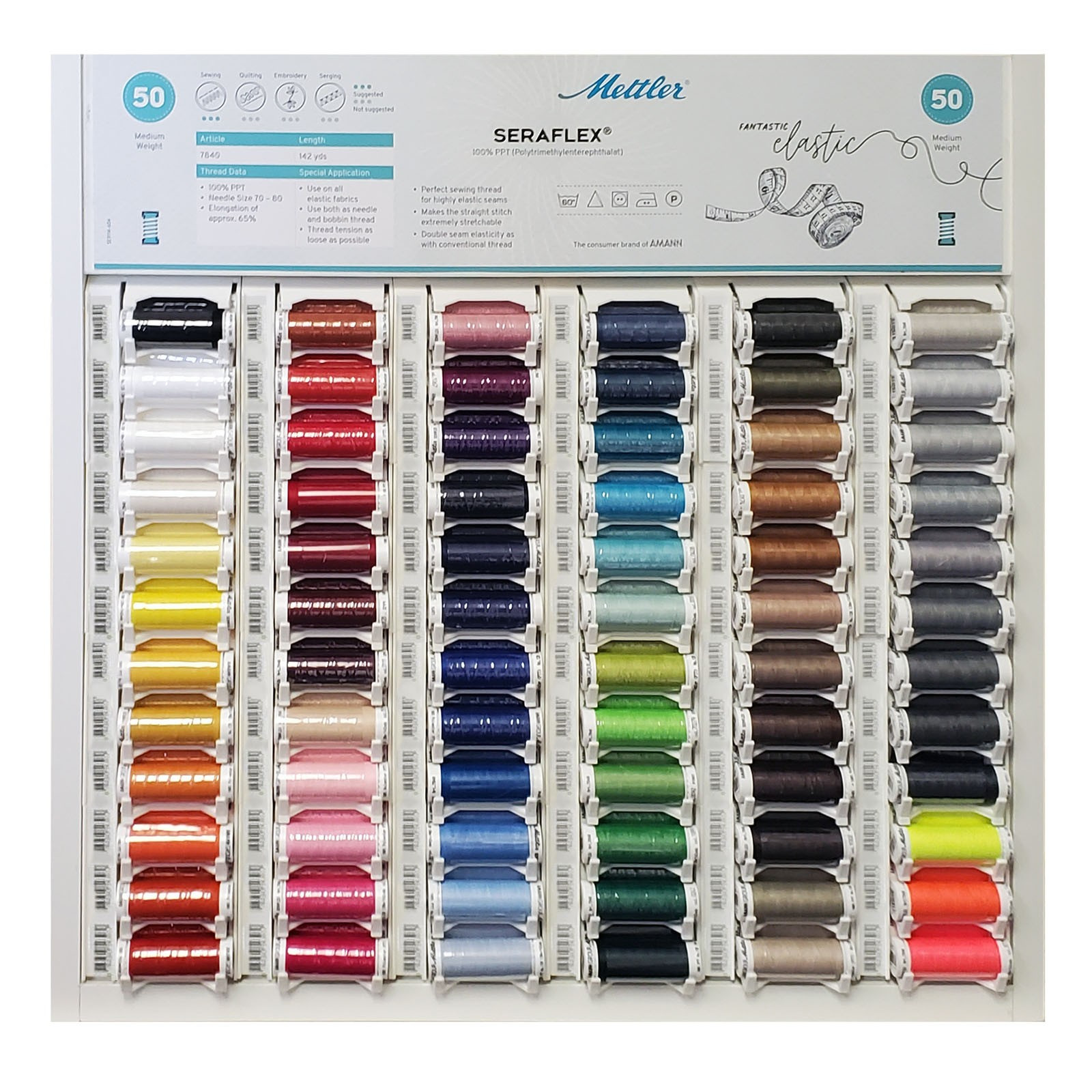 Mettler SERAFLEX® Fantastic Stretchable Thread - The Sewing Place