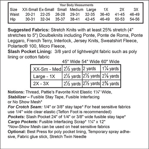 Long Island Pant - Great Copy Patterns - The Sewing Place