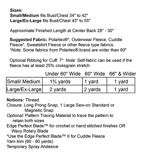 Snuggler Shawl - Great Copy Patterns - The Sewing Place