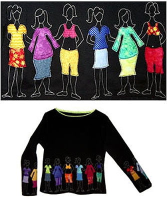 Girlfriends Applique - LJ Designs