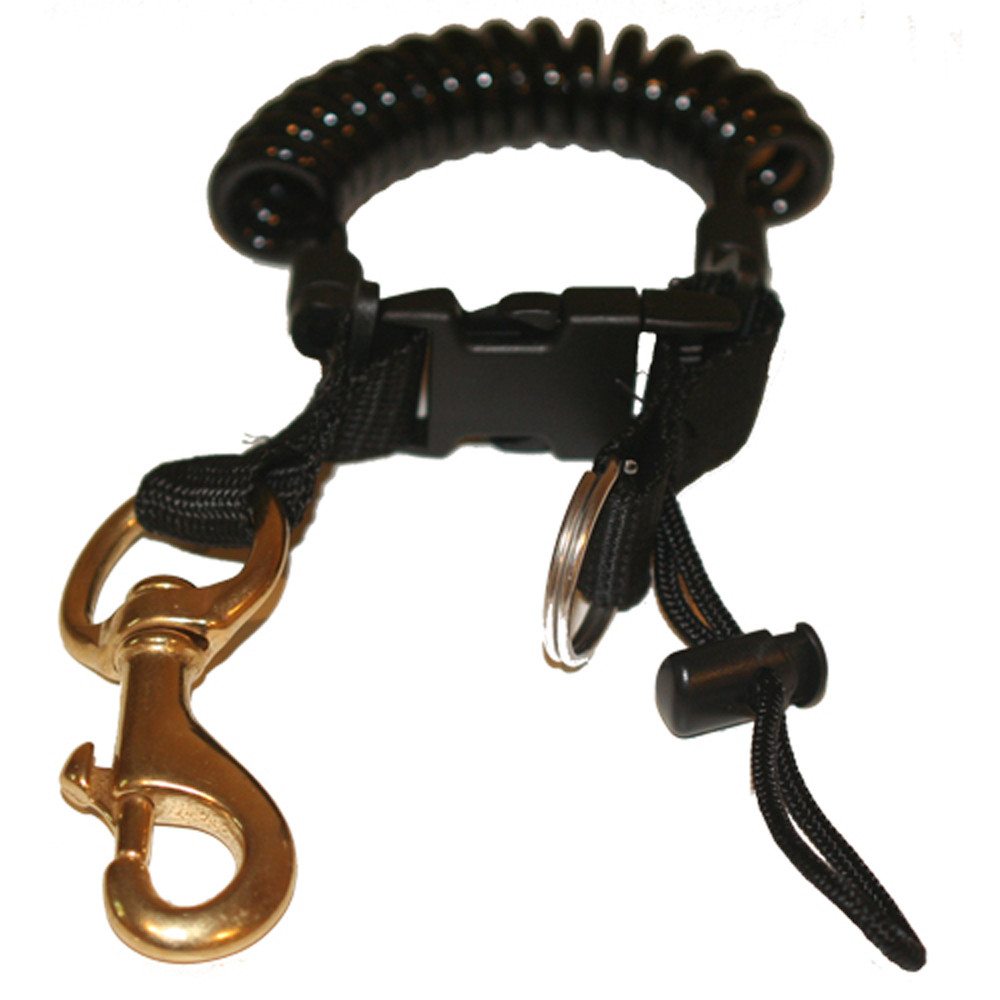 Snappy Coil with Lanyard, Ring & Brass Bolt Snap