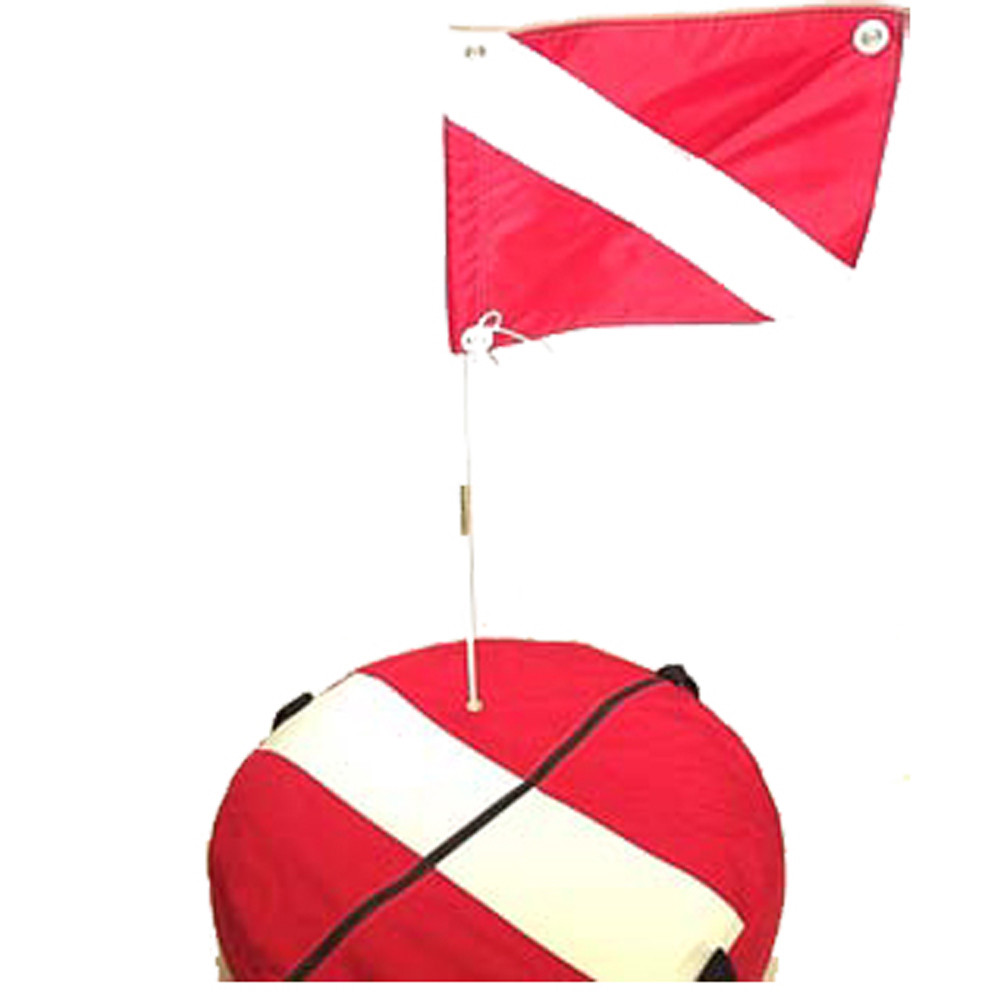 Dive Float Assembly. Includes Float, Inner Tube, 14x18 Dive Flag - JC SCUBA