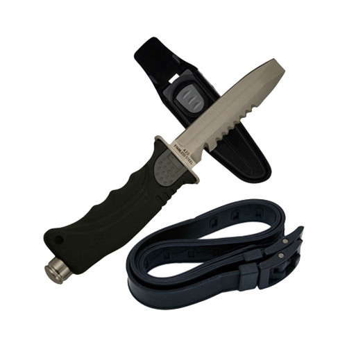 4" Blunt Tip Ankle Knife w/ Line Cutter