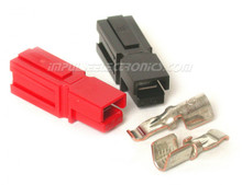 Powerpole Connector, 45 Amp Contacts, Red & Black Housings