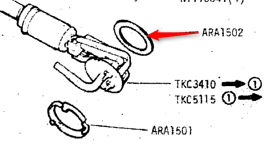 Triumph TR7 TR8 Fuel Tank Sending Unit Seal. ARA1502