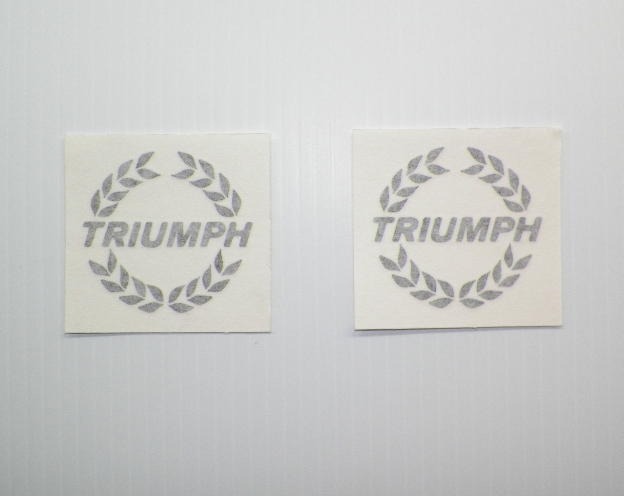 1978-1981 TRIUMPH TR7 TR8 Laurel Logo 2 inch Fender Badge Decal Pair of 2