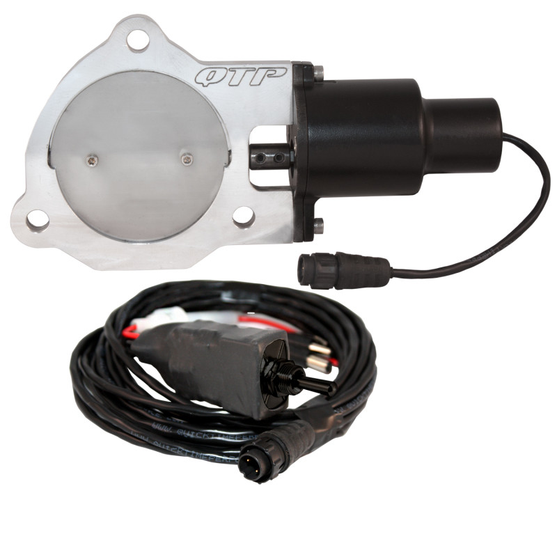 QTP 3.5in Bolt-On QTEC Electric Cutout Valve - Single - QTEC35 - TWS Motors