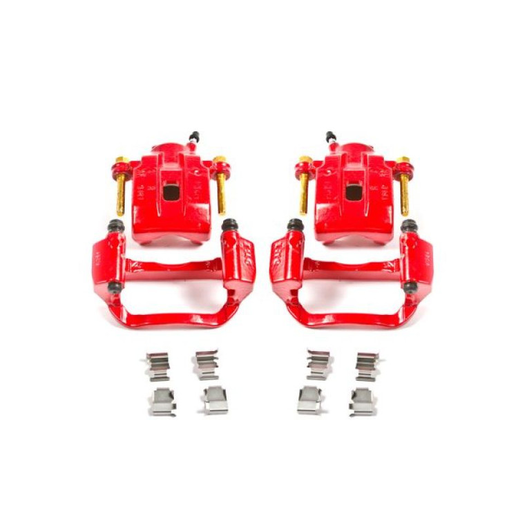 Power Stop 08-15 Toyota Sequoia Rear Red Calipers w/Brackets - Pair ...