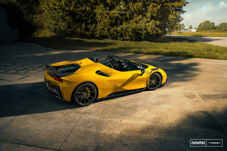 Vossen x Novitec NF10 21x12in - 5x114.3 BP - ET20 - Gloss Black Ferrari ...