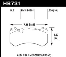 Hawk 15-17 Audi RS7 / 14-15 Mercedes G63 AMG / SL63 AMG HPS 5.0 Street ...