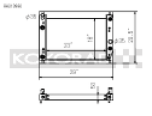 Koyo 05-13 Chevrolet Corvette C6 Racing Radiator - RH313986 - TWS Motors