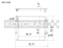 Koyorad 03-09 Toyota 4Runner/Lexus GX470 4.7l Aluminum Radiator - Off ...